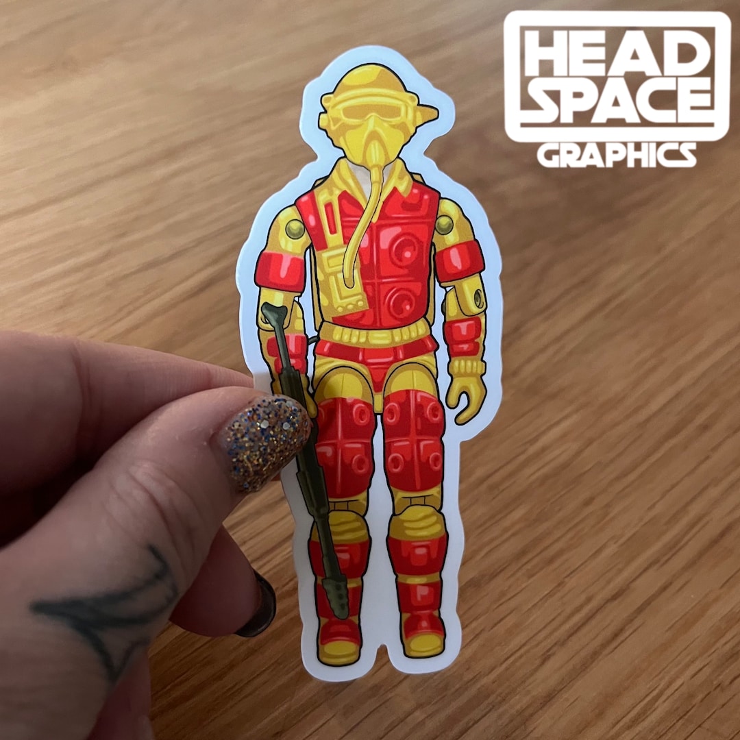 GI Joe Blowtorch Flamethrower Action Figure Vinyl Decal - Etsy