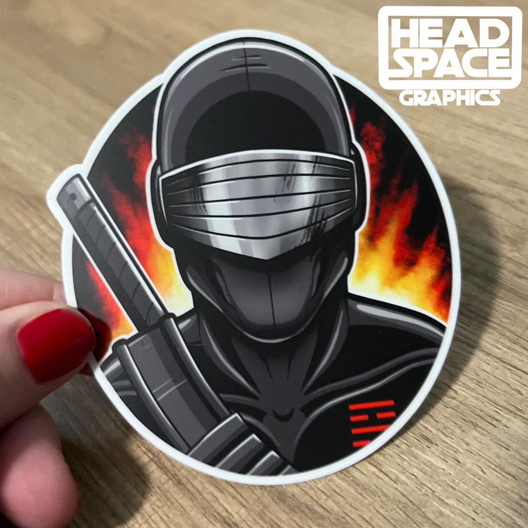 GI Joe Snake Eyes Vinyl Sticker - Etsy