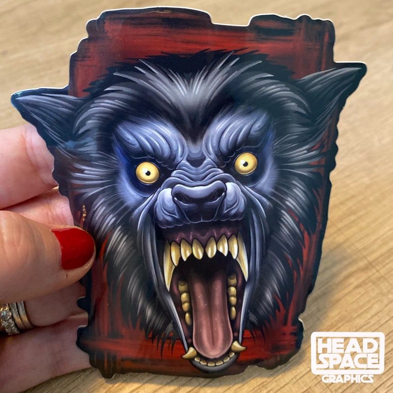 American Werewolf in London Halloween Vinyl Sticker - Etsy