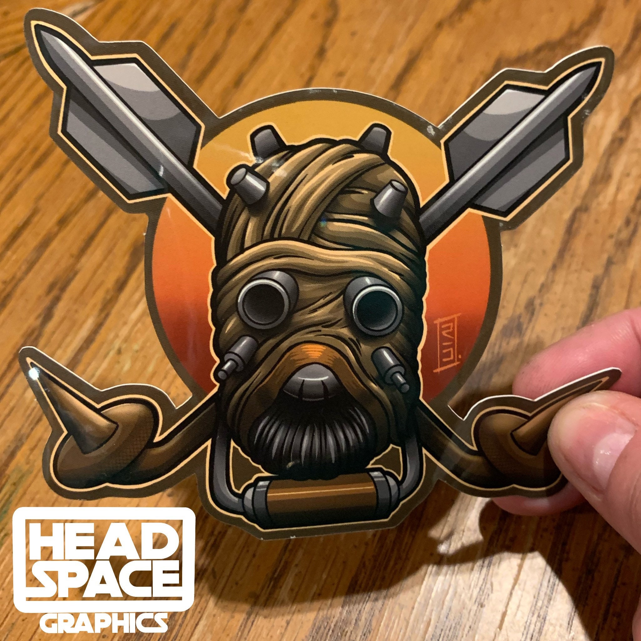 Star Wars Tusken Raider Vinyl Sticker | Etsy