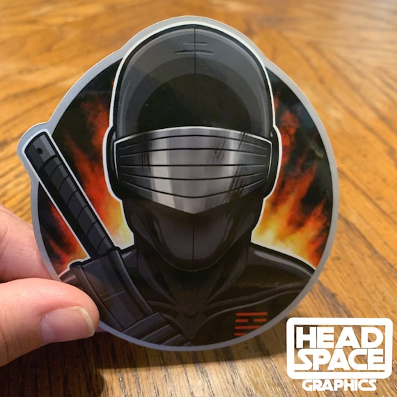 GI Joe Snake Eyes Vinyl Sticker | Etsy