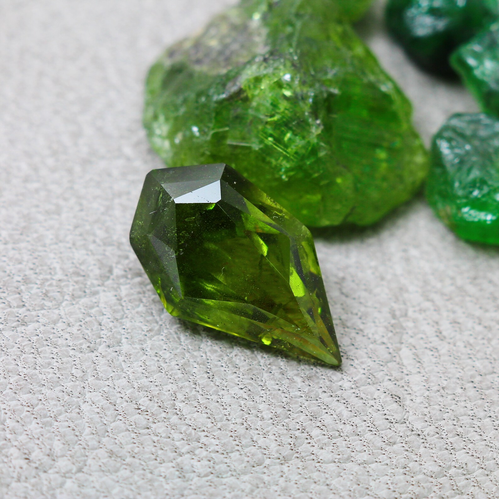 Green Mali Garnet Andradite Grossular 4.82ct 14.5х8.3х6.2mm | Etsy