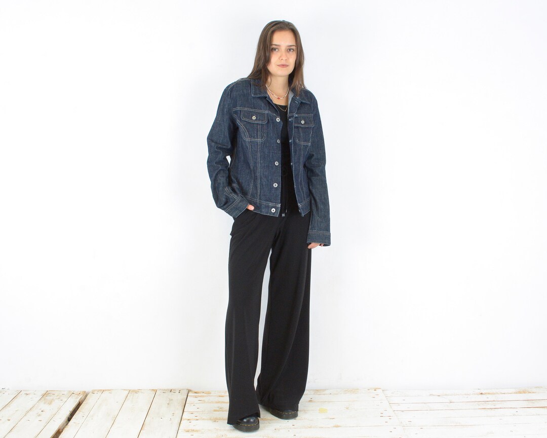 Vintage Diesel Synergic Women XL Dry Denim Raw Jacket Blue - Etsy