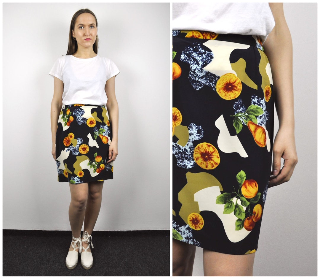Vintage FELIMENA Women S Vintage Tropical Short Skirt, Mini Floral ...