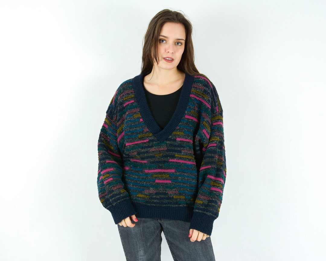 Vintage Nani Bon Women 2XL Wool Sweater Alpacca Pullover, Mohair Jumper ...