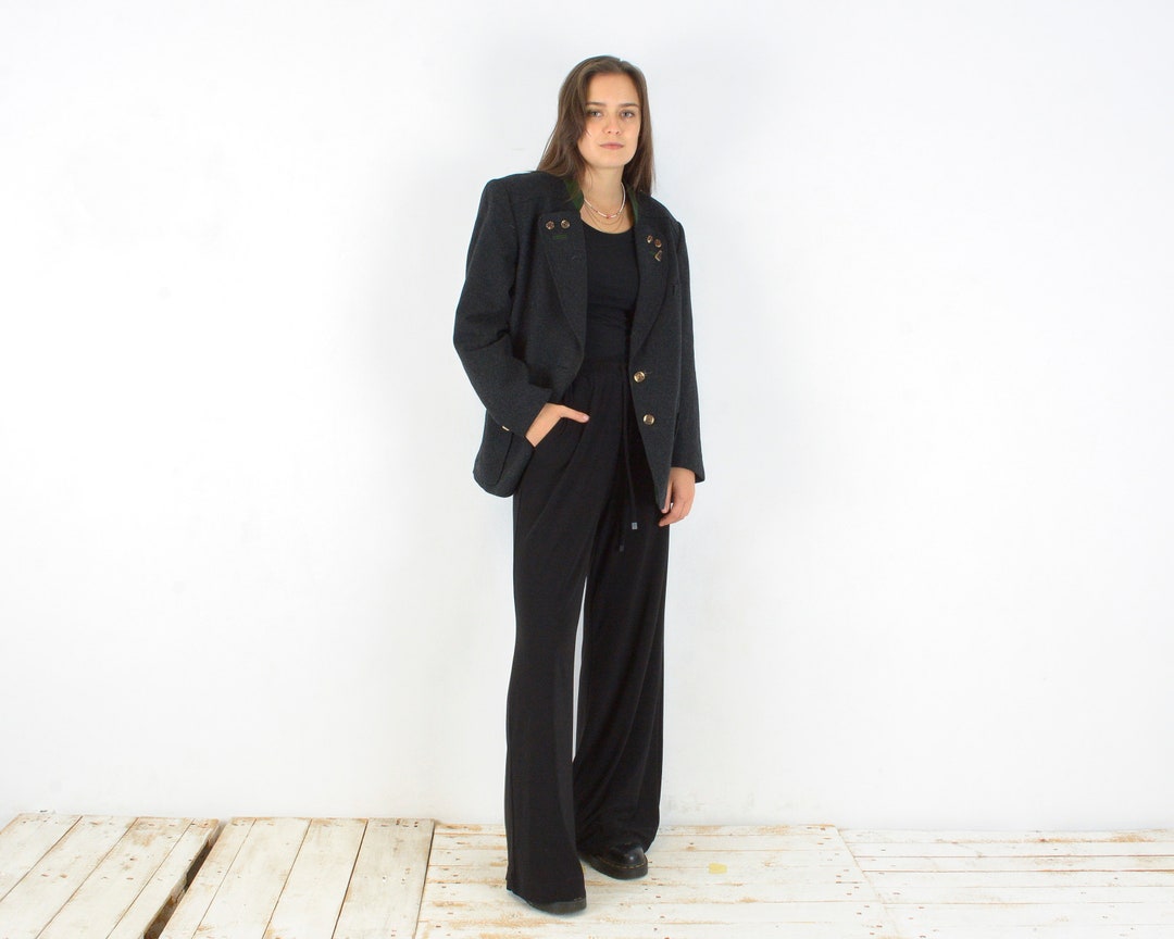 Vintage Steinbock Women M Tyrol Wool Blazer Jacket, Trachten Cardigan ...