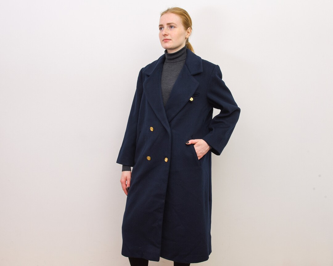 Vintage FORECASTER 1980's Women's XL L Wool Double Breasted Coat ...