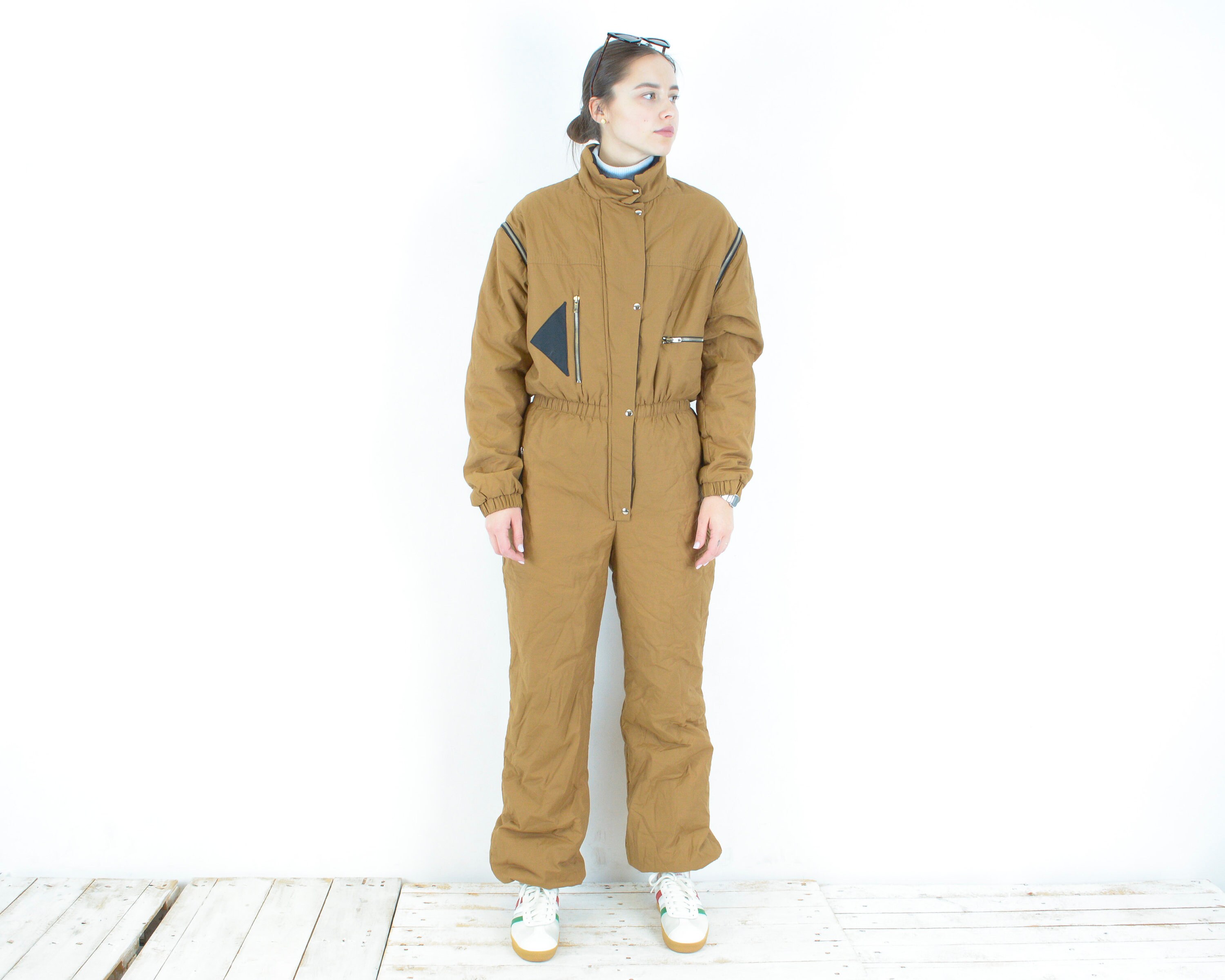 Vintage Ski Suit Women's L Jumpsuit Overalls Coveralls, Padded 80s Snow ...