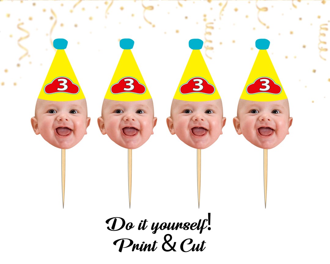 1st Birthday Cupcake Toppers, Playdough Theme Printables - Etsy