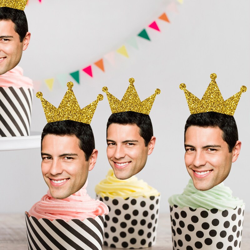 Crown Cupcake Topper - Etsy