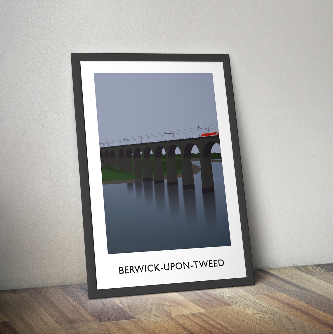 Berwick-upon-tweed UK Illustrated Travel Poster/art Print - Etsy