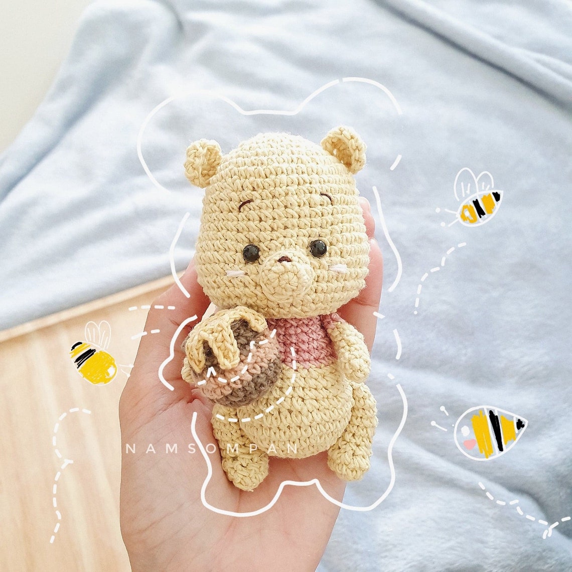 PDF Pattern-crochet Amigurumi | Pooh Bear & Piglet Pig Pattern Digital ...