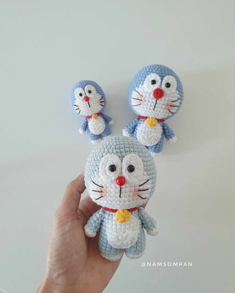 PDF Pattern-crochet Amigurumi | Blue Cat Robot the Toy Pattern Digital ...