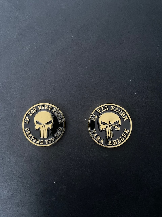 Punisher Skull Challenge Coin Challenge Coins | Punishers MC Challenge