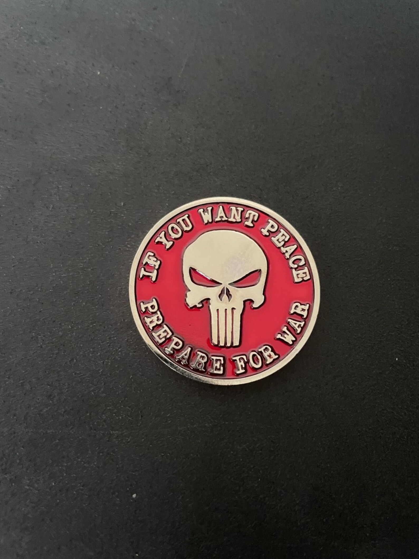 Red Punisher Challenge Coin - Etsy