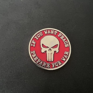 Red Punisher Challenge Coin - Etsy