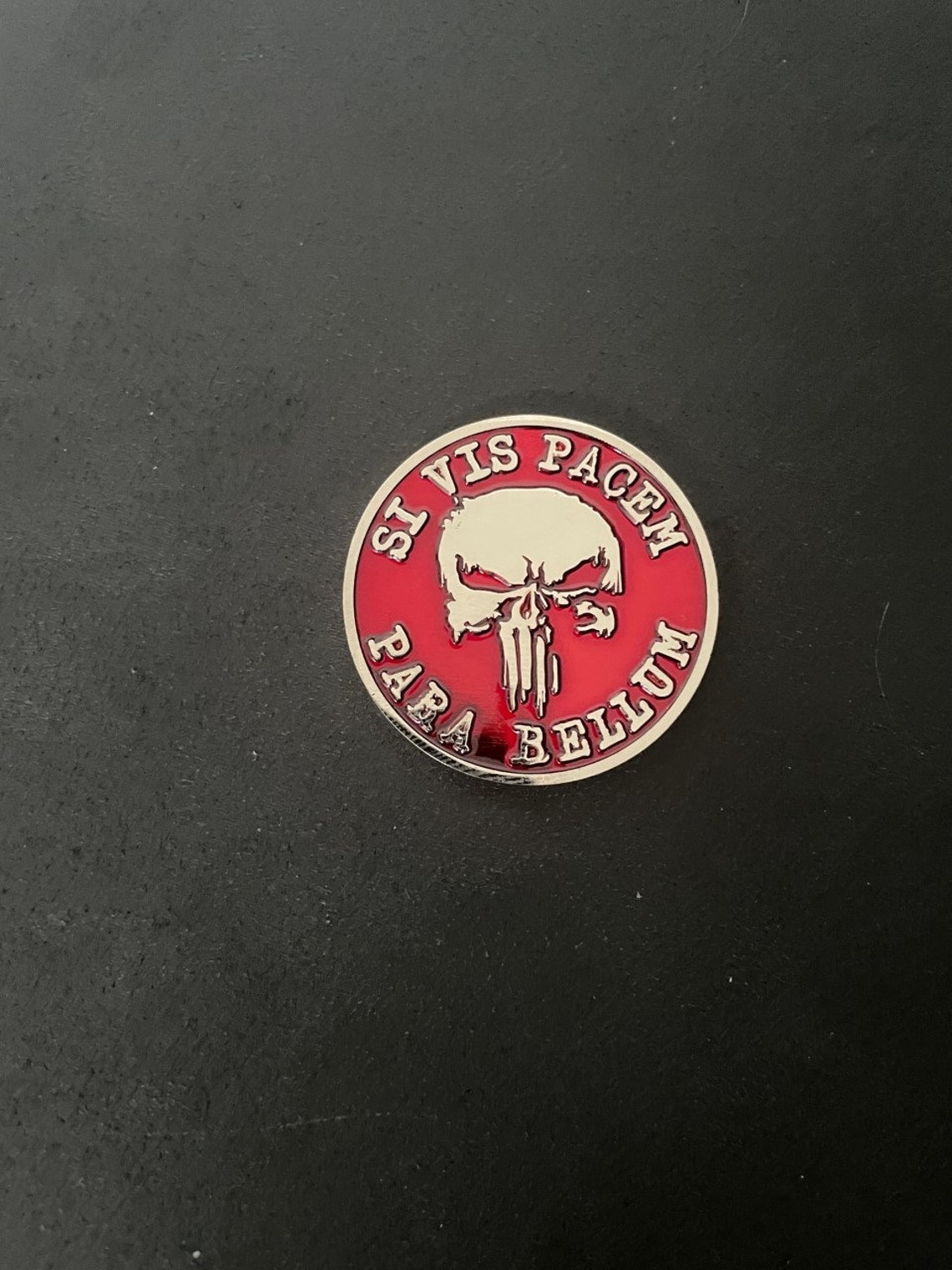 Red Punisher Challenge Coin - Etsy