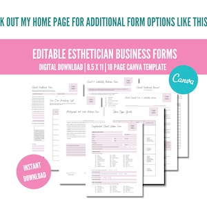 Hair Stylist Consultation Forms, Hair Color Waiver Form, Printable and ...