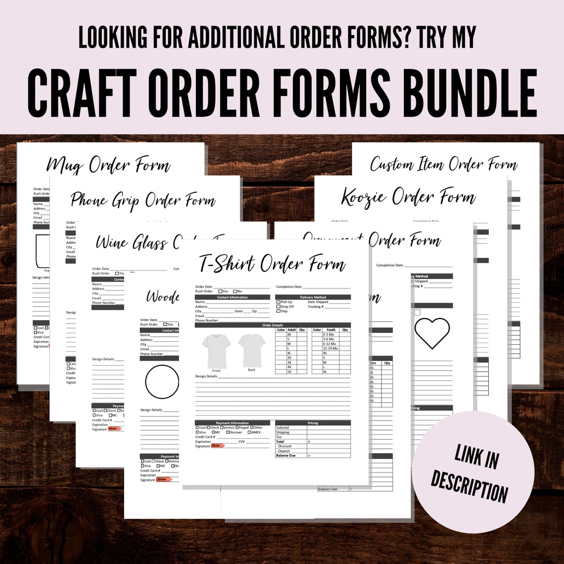 Custom Order Form Template | Etsy