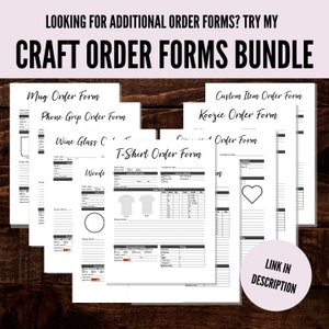 Custom Order Form Template - Etsy