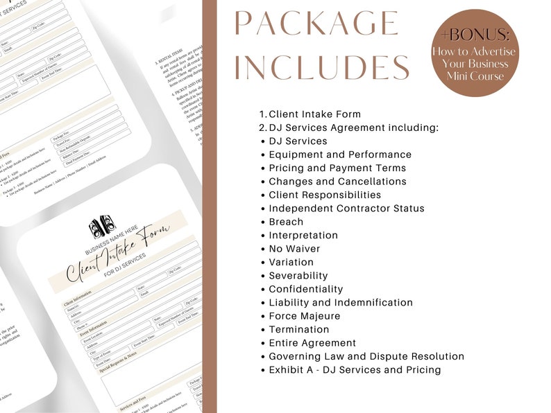 DJ Contract Template: Editable Event Services Agreement (canva) - Etsy
