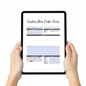Custom Order Form Template - Etsy