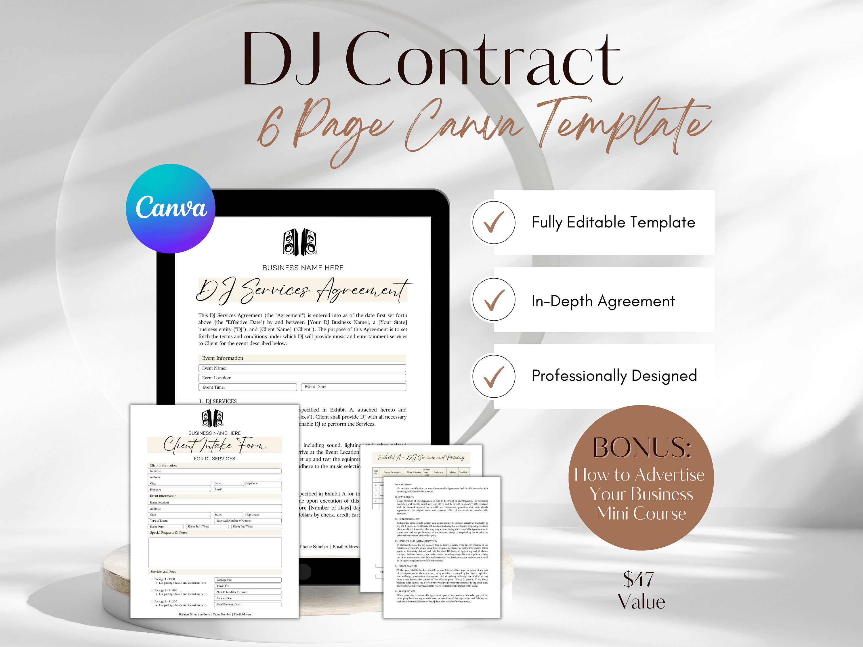 Formulario De Contrato De Dj Para Bodas