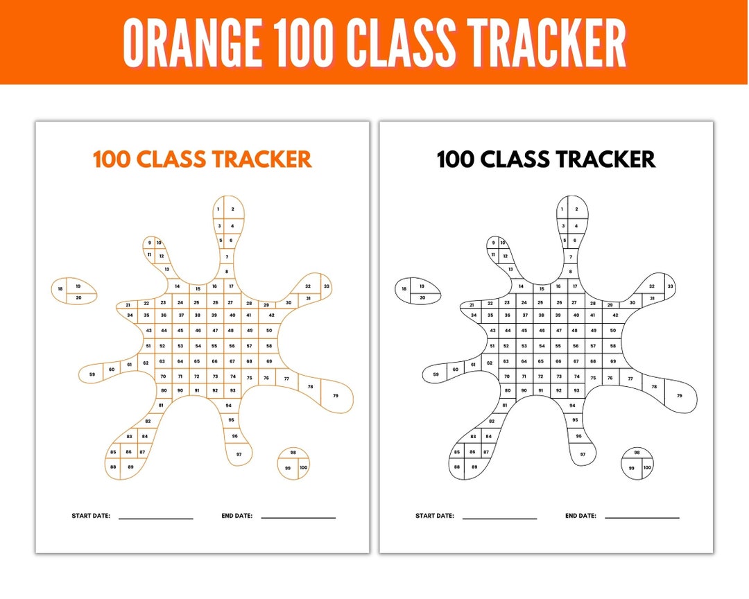 Orange 100 Class Tracker, Splat 100 Class Tracker, OTF 100 Class ...