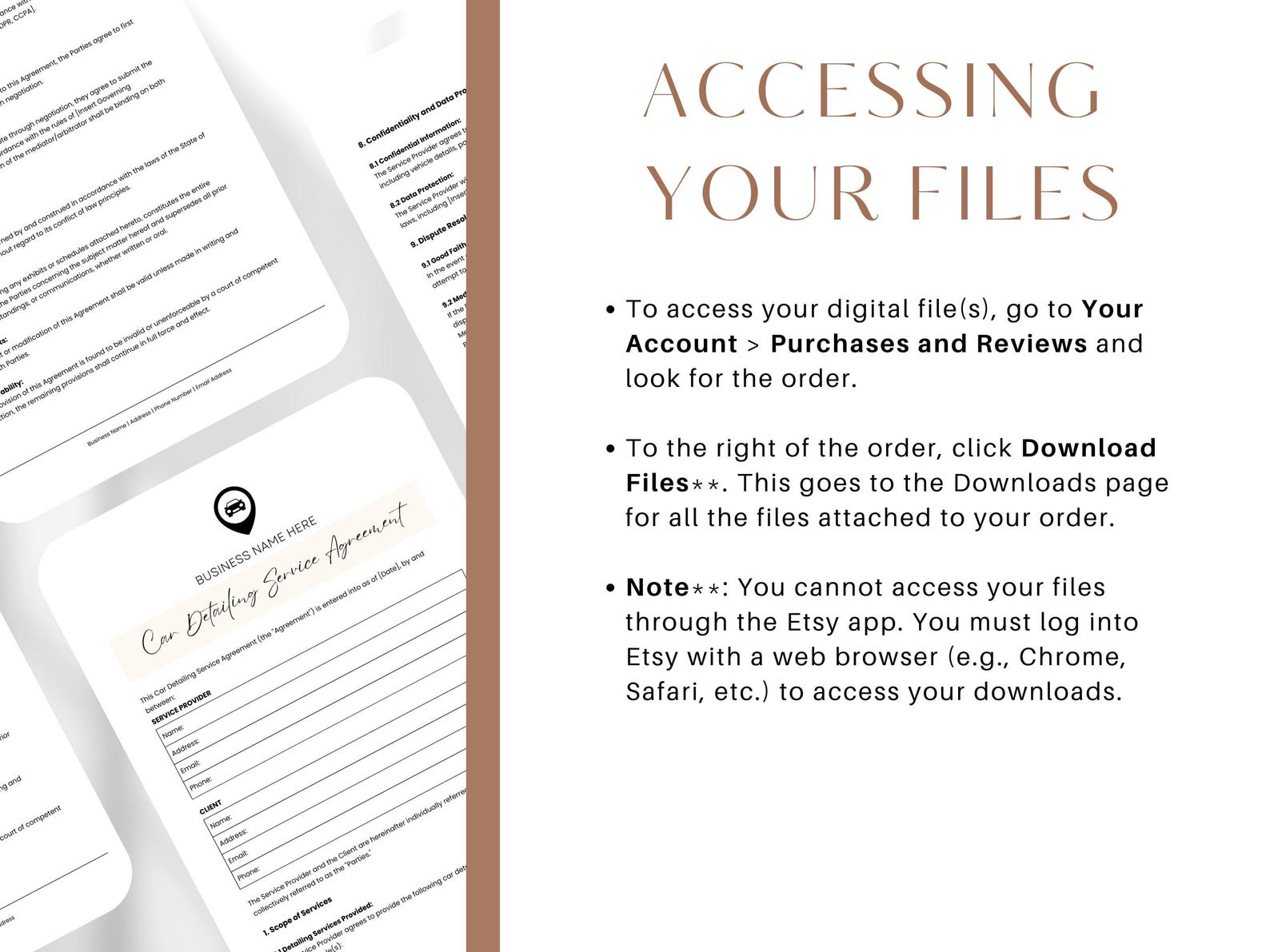 Car Detailing Contract Template: 7-page Car Wash Agreement (canva ...