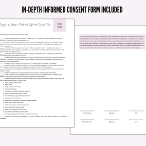Facial Consent Form, Oxygen Facial, Enzyme Facial, Esthetician Facial ...