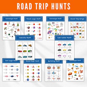 Road Trip Games Printable, Road Trip Bingo, Road Trip Scavenger Hunt ...