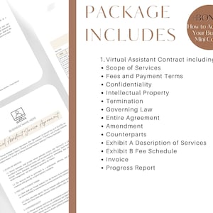 Virtual Assistant Contract Template: Editable VA Service Agreement ...