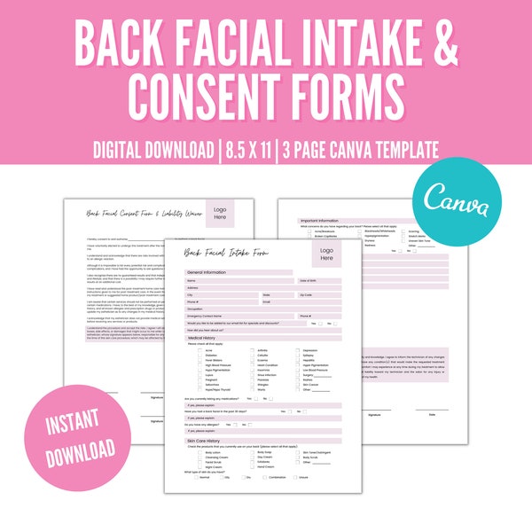 Client Intake Form Digital - Etsy