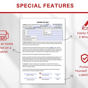 Bill of Sale for Car, as is Bill of Sale Car, Car Bill of Sale, Bill of ...