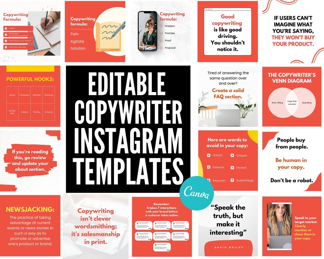 Copywriter Social Media Templates, Copywriter for Social Media ...