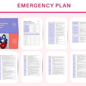 Daycare Emergency Plan Template: Editable Childcare Action Plan (canva ...