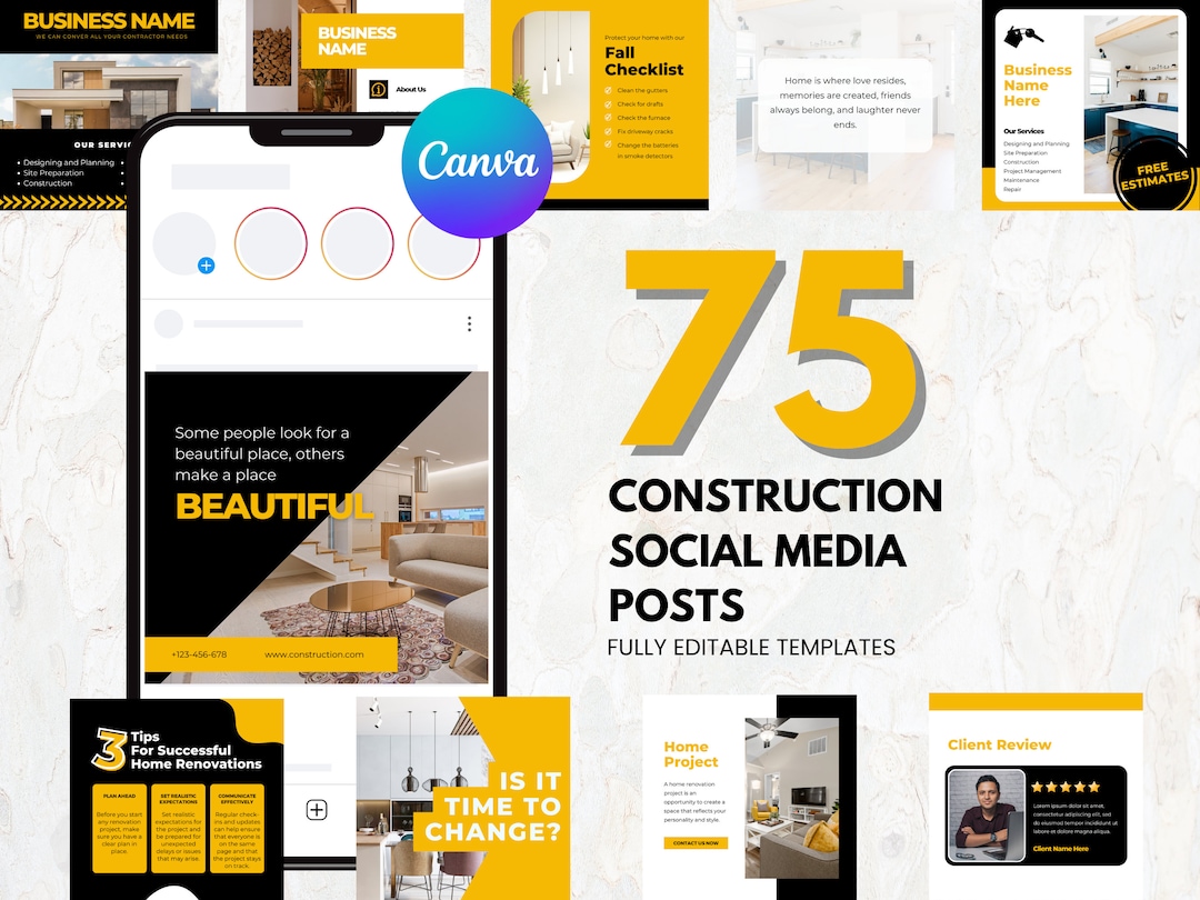 Construction Social Media Posts, Construction Instagram Posts ...