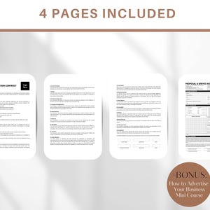 Fence Contract, Fence Proposal, Fencing Contract Agreement, Fence ...