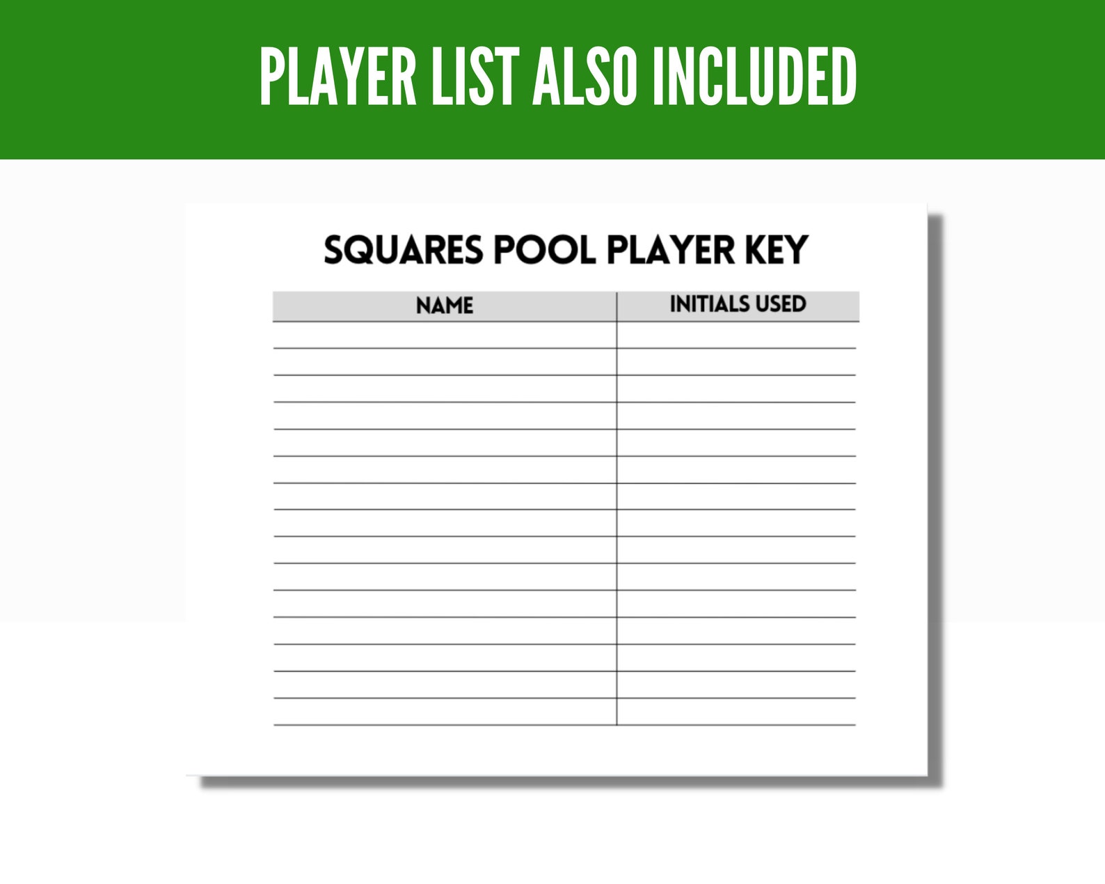 Editable Football Squares Template: Sports Fundraiser Game (digital ...