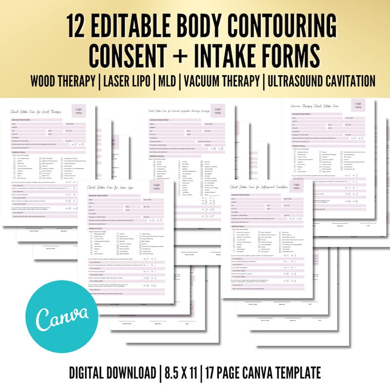 Body Contouring Consent Forms - Etsy