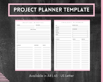 Project Planner Printable - Etsy