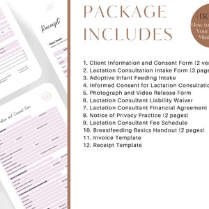 Lactation Consultant Forms: Client Intake, Consent, Liability Waiver ...