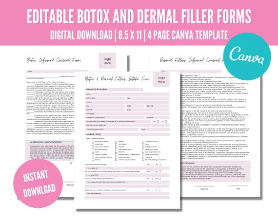 Botox Injection Site Forms