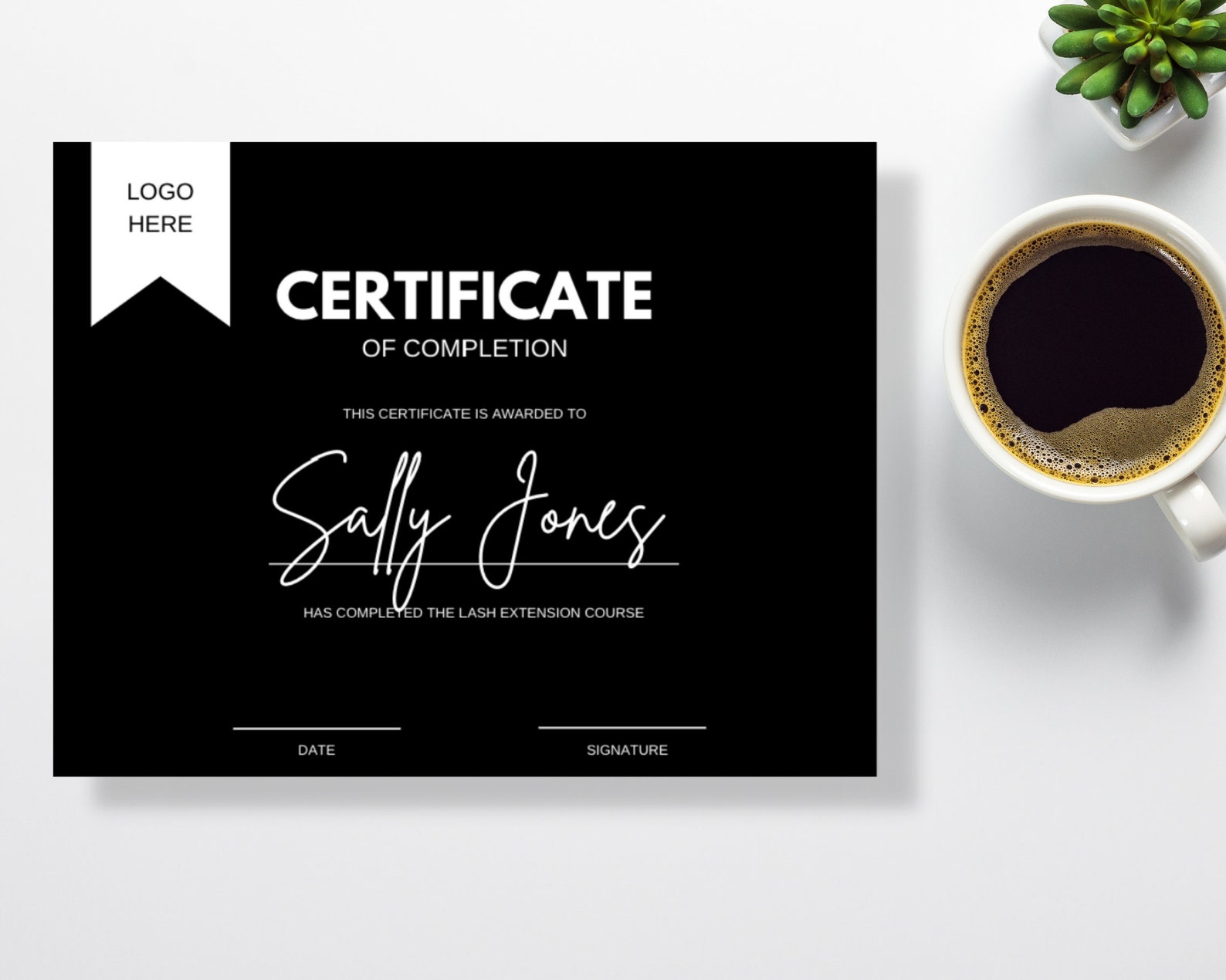Custom Certificate Template Custom Certificate Canva | Etsy
