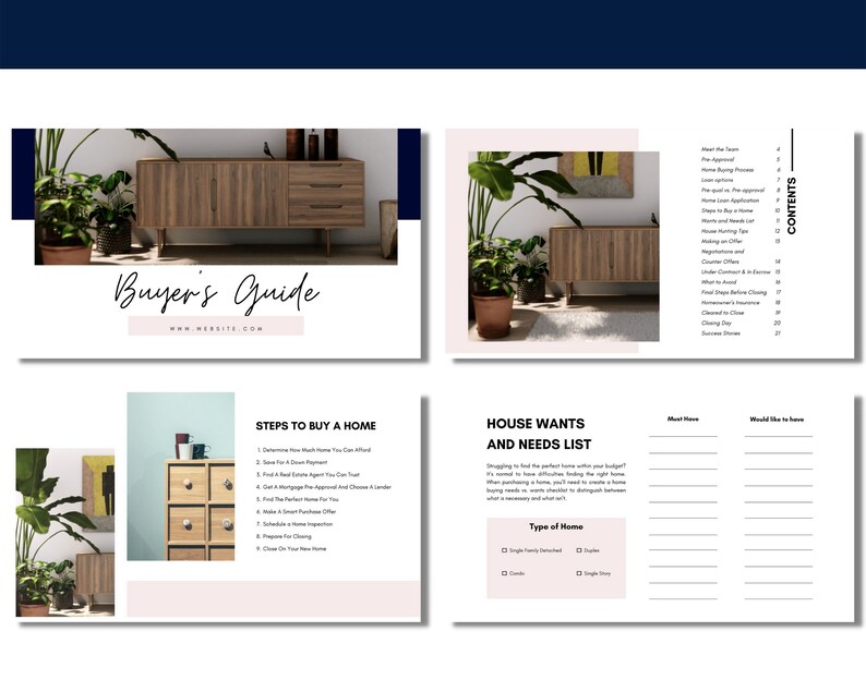 Buyers Guide Presentation Listing Presentation Canva Slides | Etsy