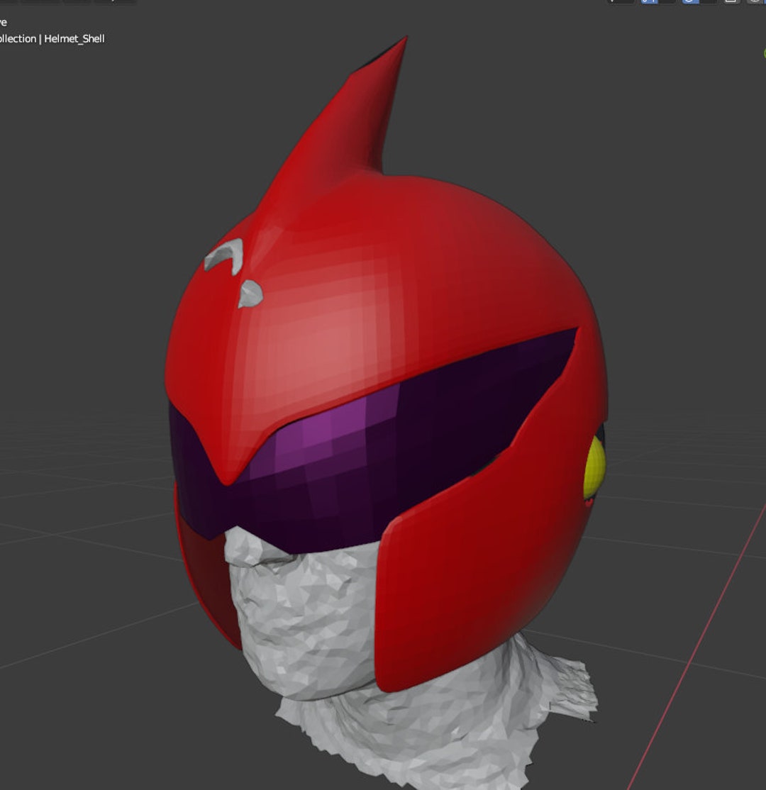 3D Printable Protoman.exe Helmet Megaman Battle Network - Etsy