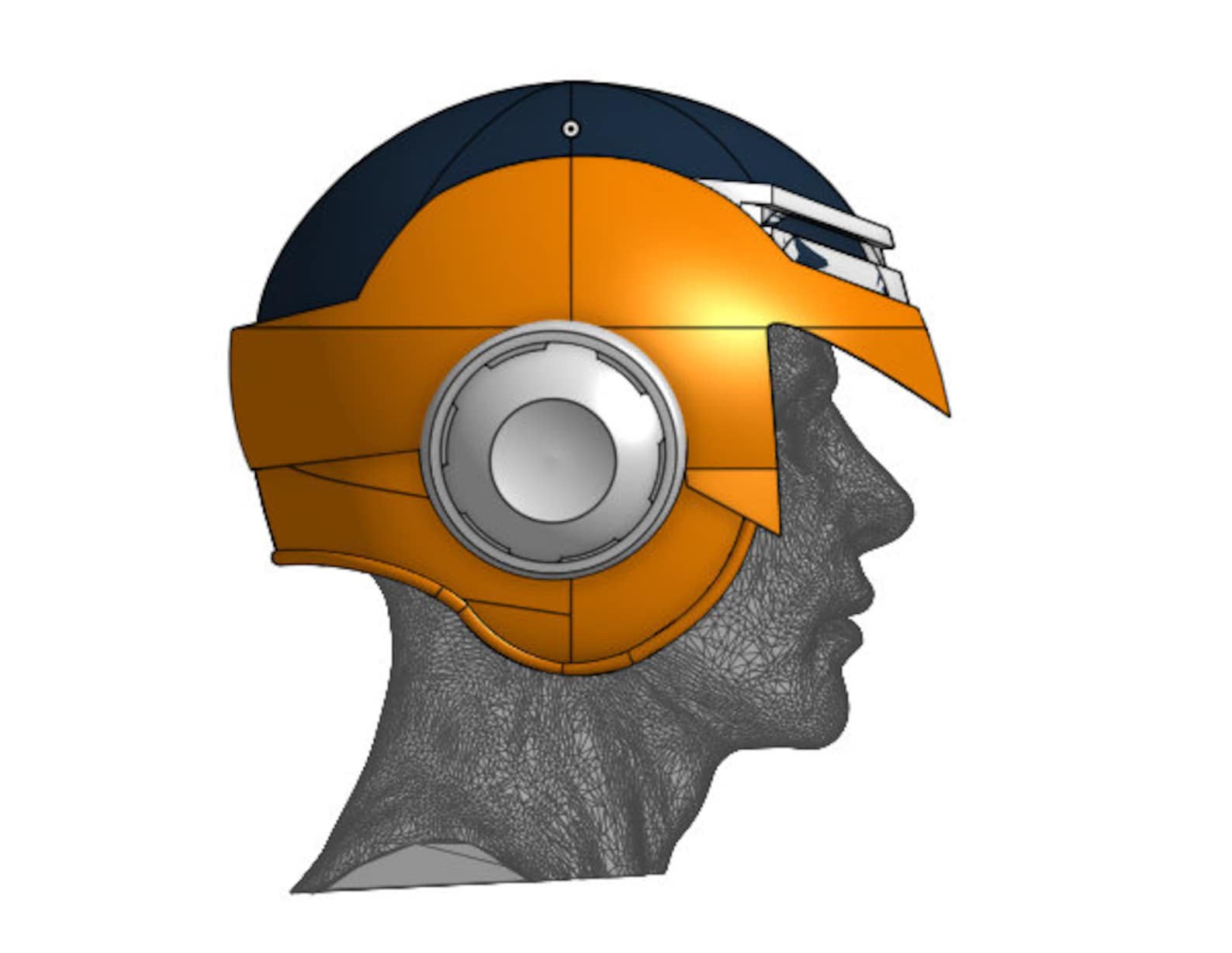 3D Printable Great Saiyaman Helmet (dragonball Z) - Etsy
