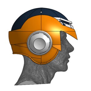 3D Printable Great Saiyaman Helmet (dragonball Z) - Etsy