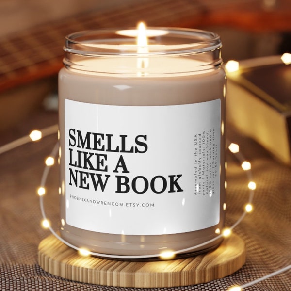 Book Scented Candle - Etsy