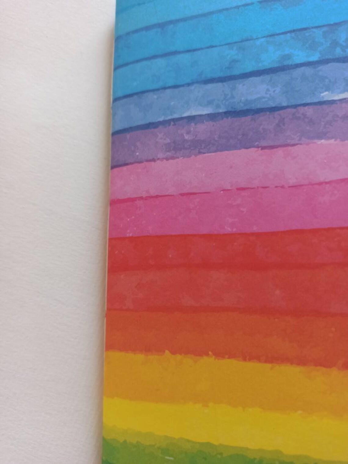 Rainbow Booklet With Your Choice of Paper Inside | Etsy